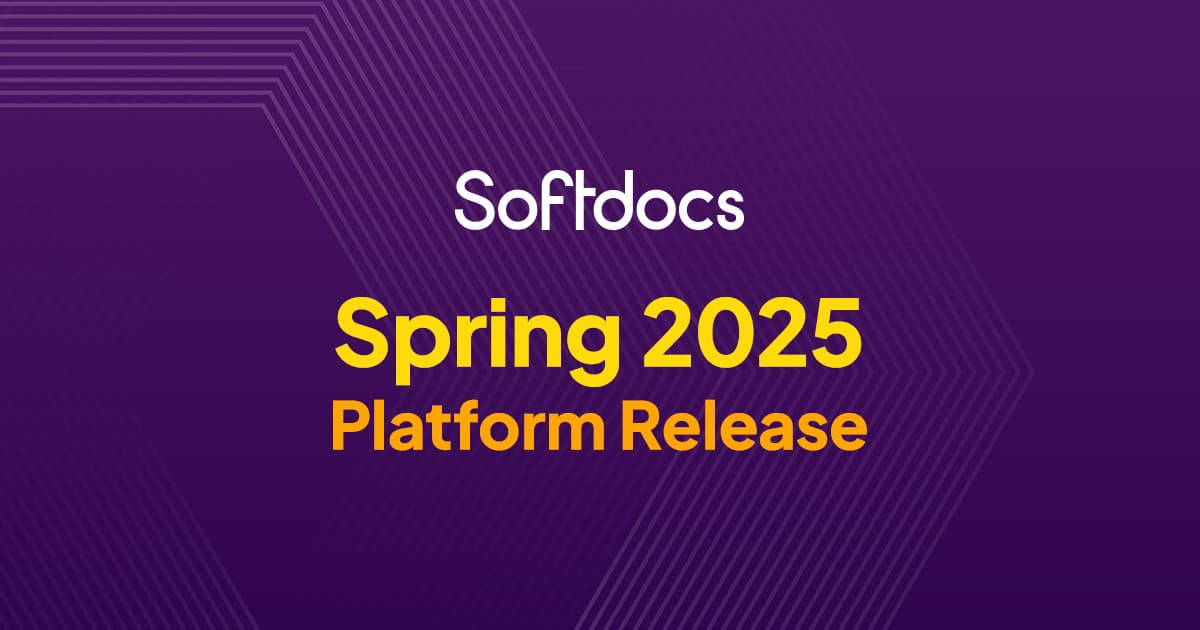 Softdocs Spring 2025 Platform Release: New Feature Round-Up